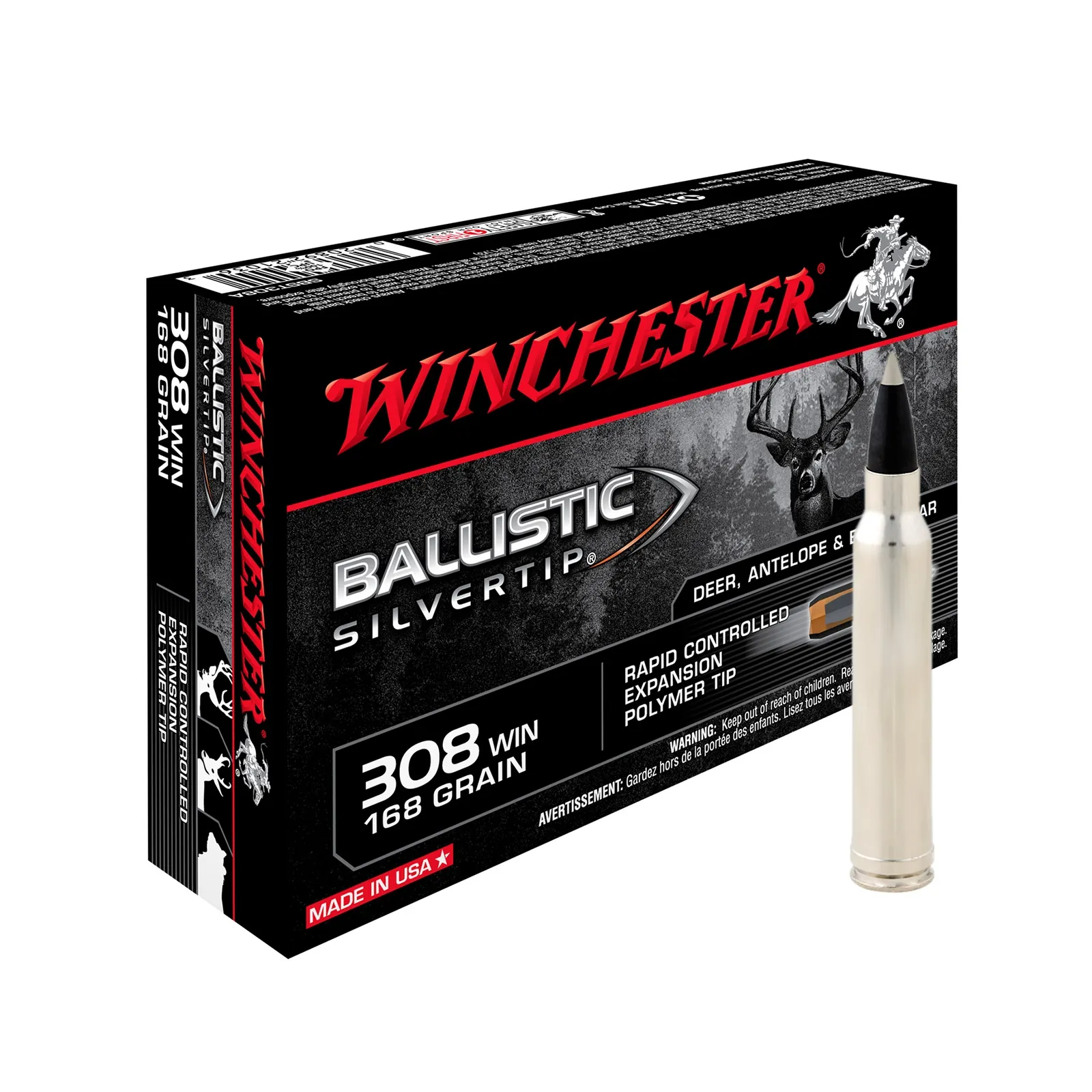 Winchester Ballistic Silvertip Cal. 308 Win 168gr