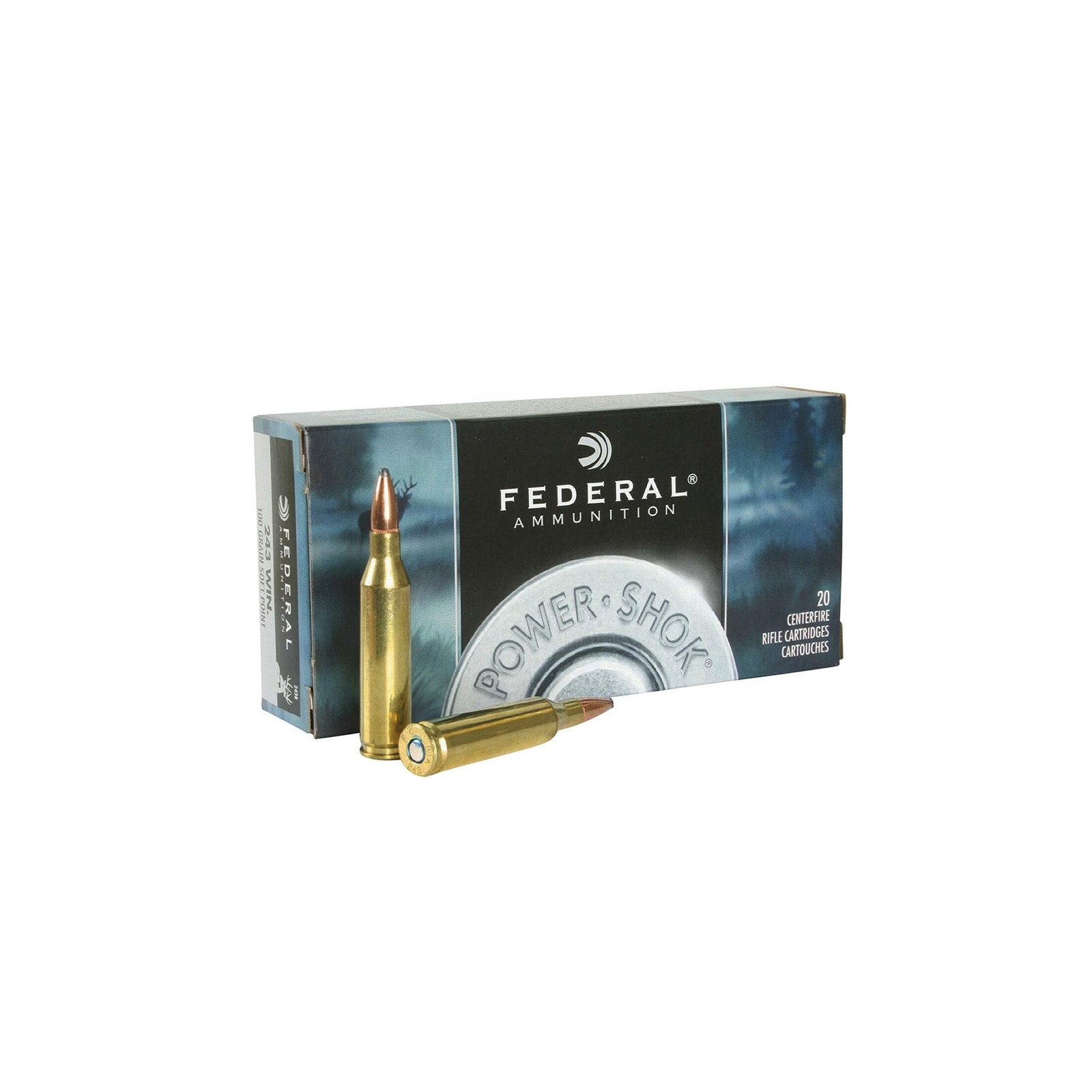 Federal Power-Shok Cal. 243 Win 100gr