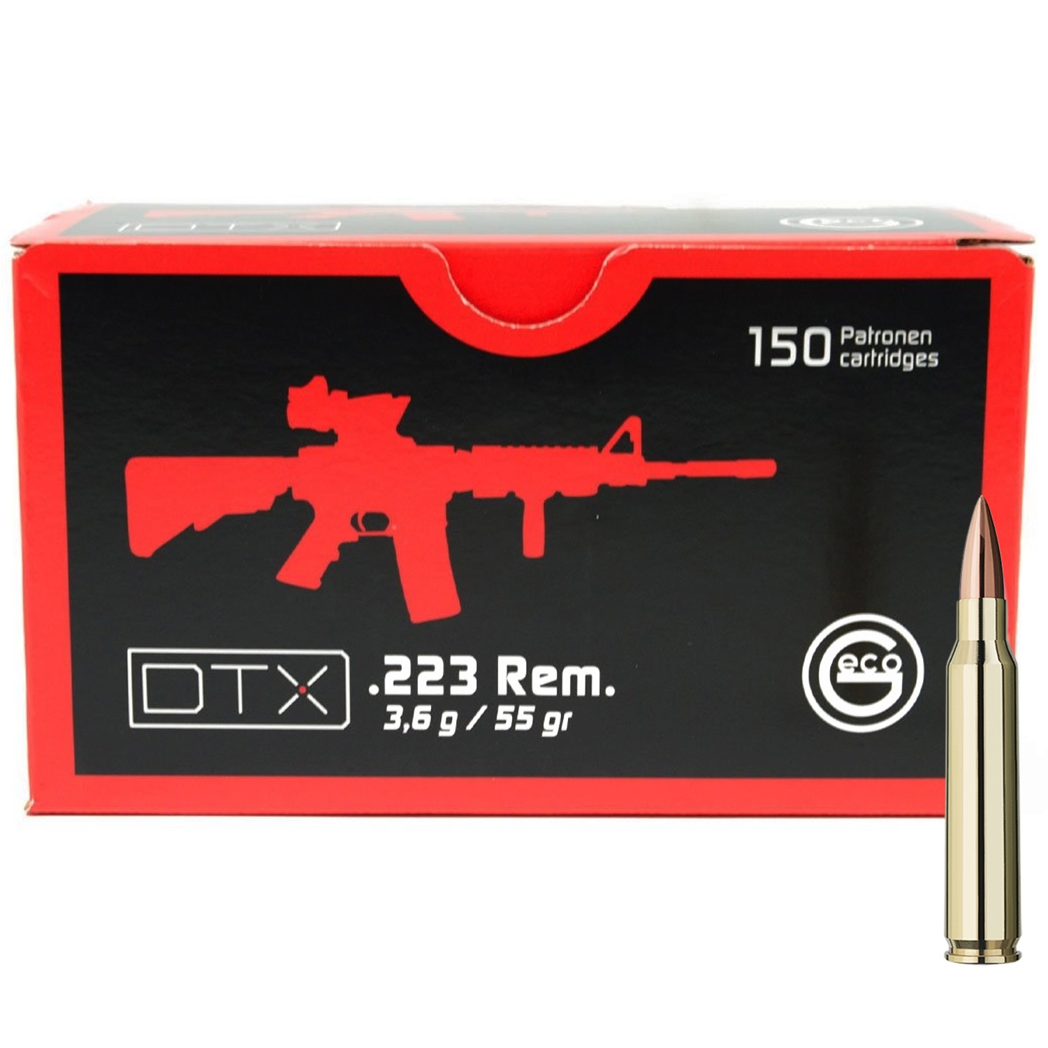 Geco DTX FMJ Cal. 223 Rem 55gr