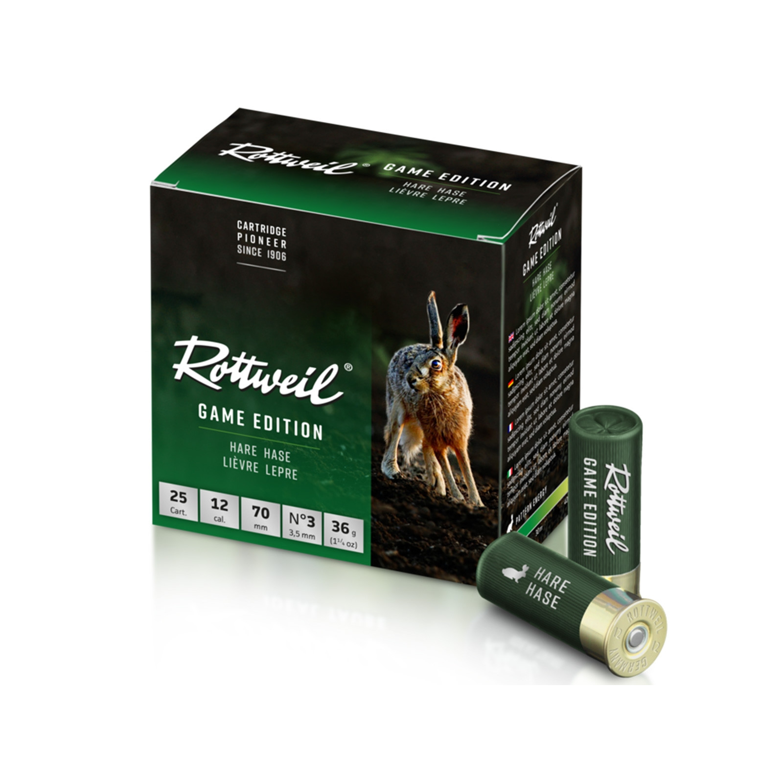 Rottweil Game Edition Lepre Cal. 12 36gr