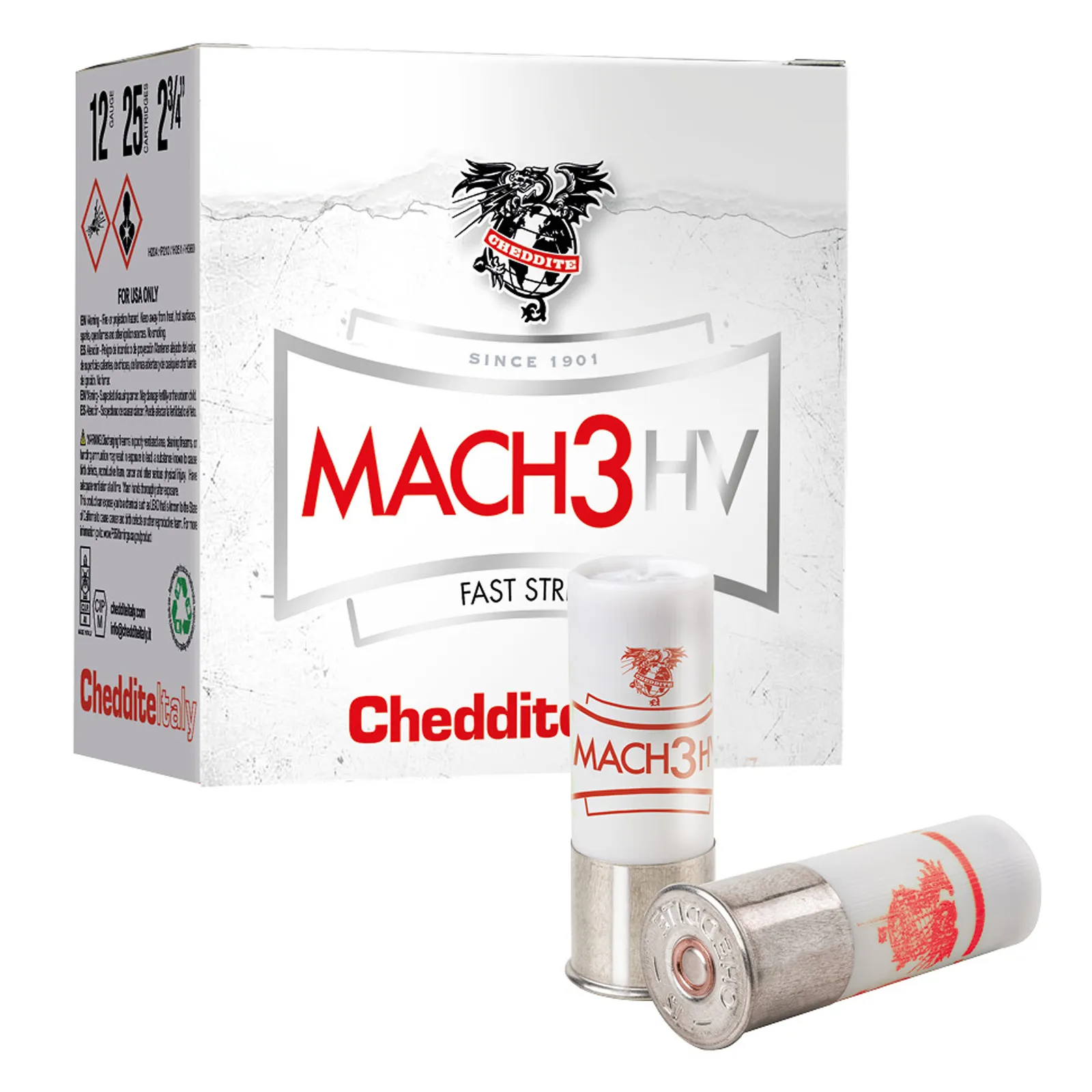 Cheddite Mach 3 HV Fast Strike Cal. 12 28gr